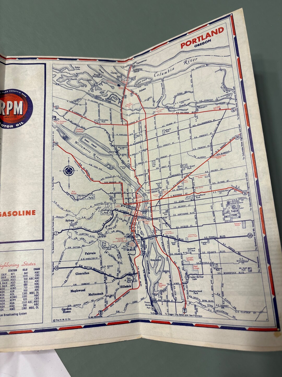 Standard Oil-oregon Map-1948 - Etsy