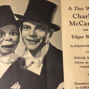 A Day With Charlie Mccarthy - Etsy