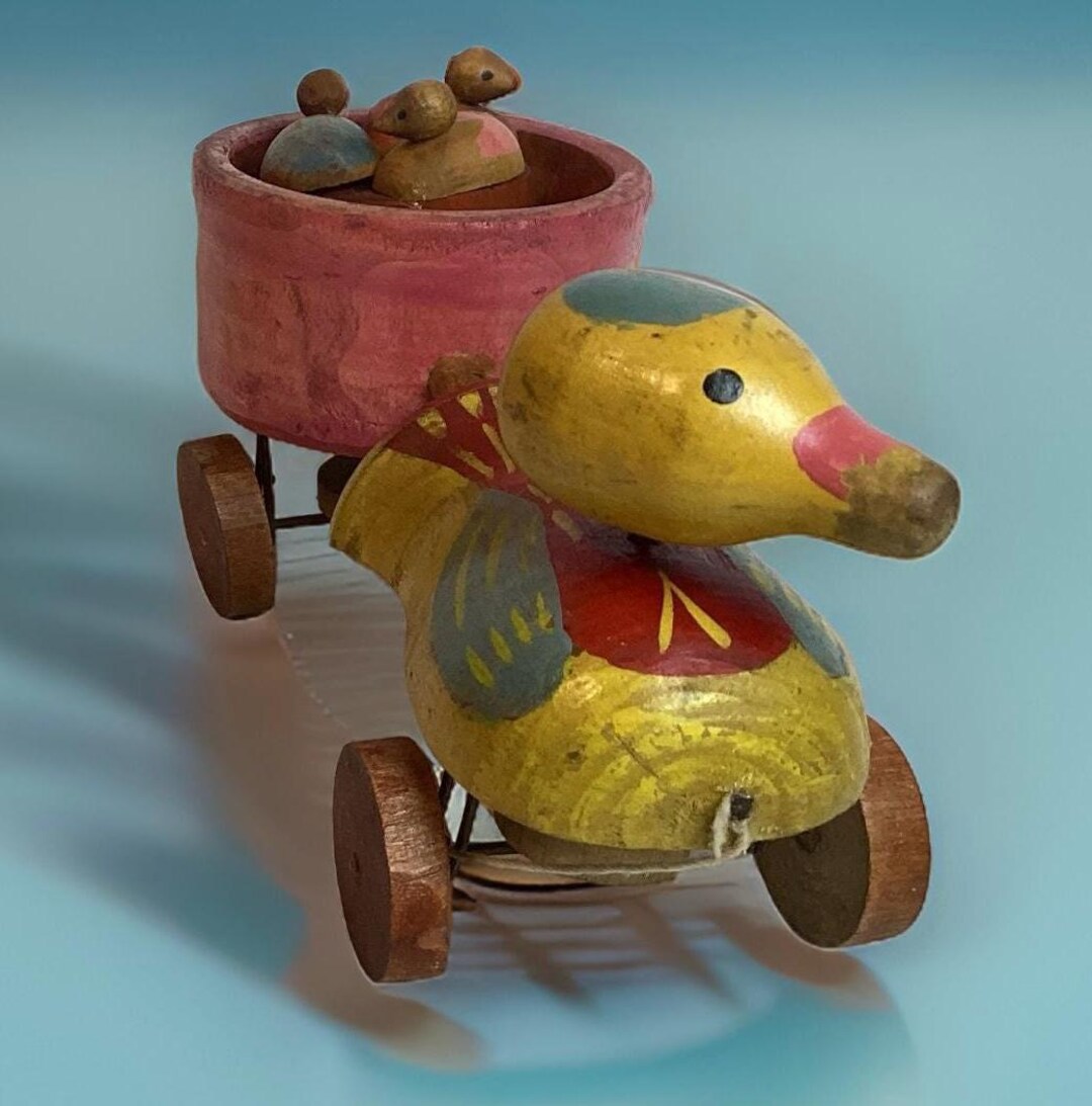 Duck Pull Toy - 1920’s - Etsy