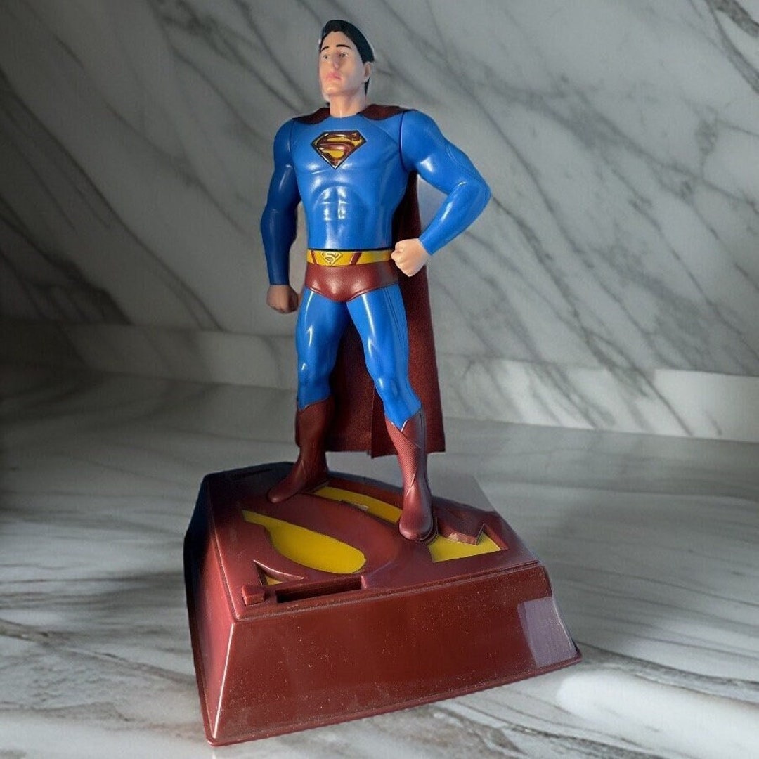 Superman Action Piggy Bank - Etsy