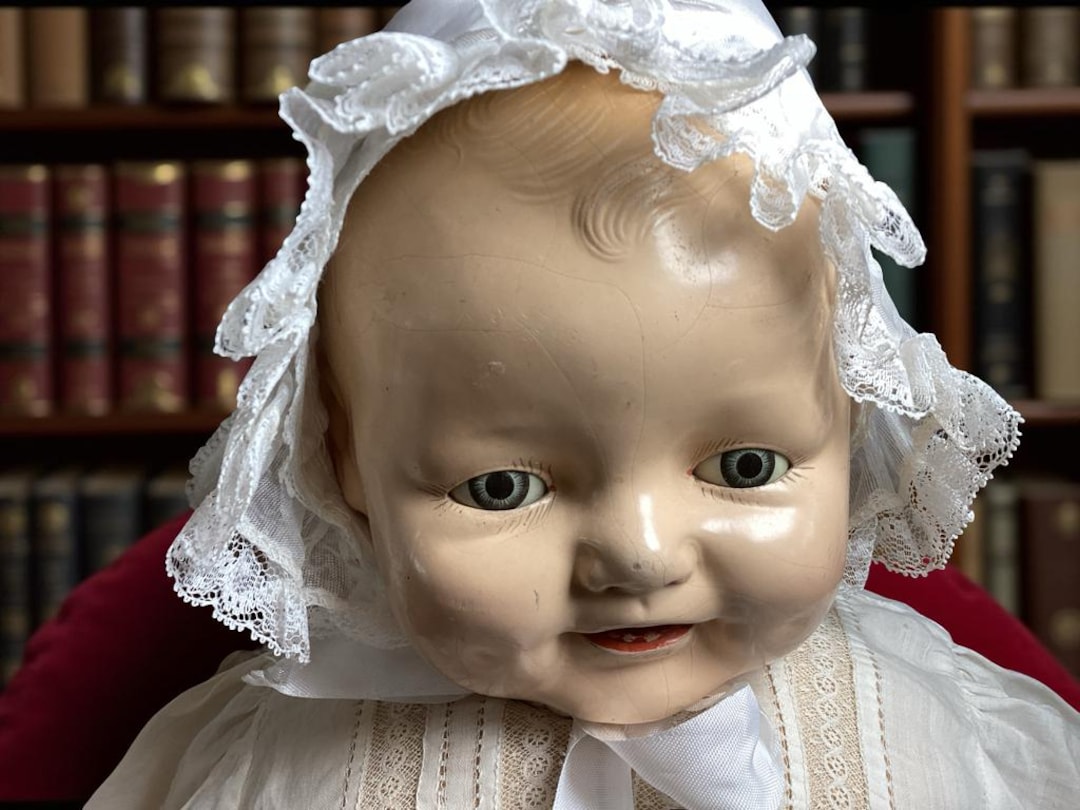 Antique 1920s EIH Composition Baby Doll – Christening Gown, 23 Inch - Etsy