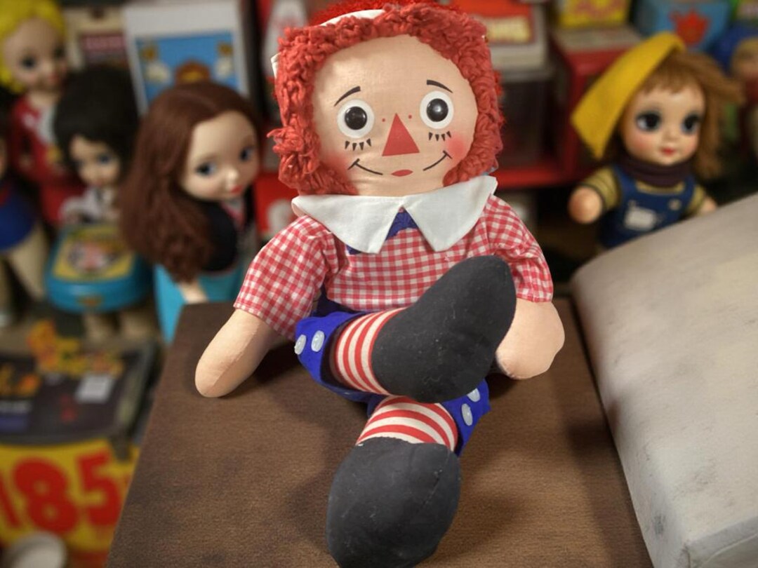Vintage Knickerbocker Raggedy Andy Doll: 15" With Original Box - Etsy