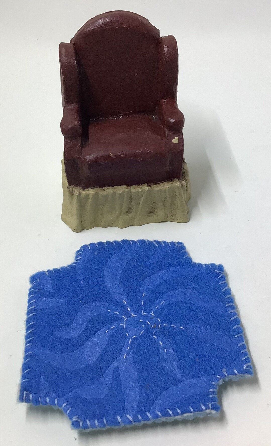 Miniature Doll House Chair With Carpet - Etsy