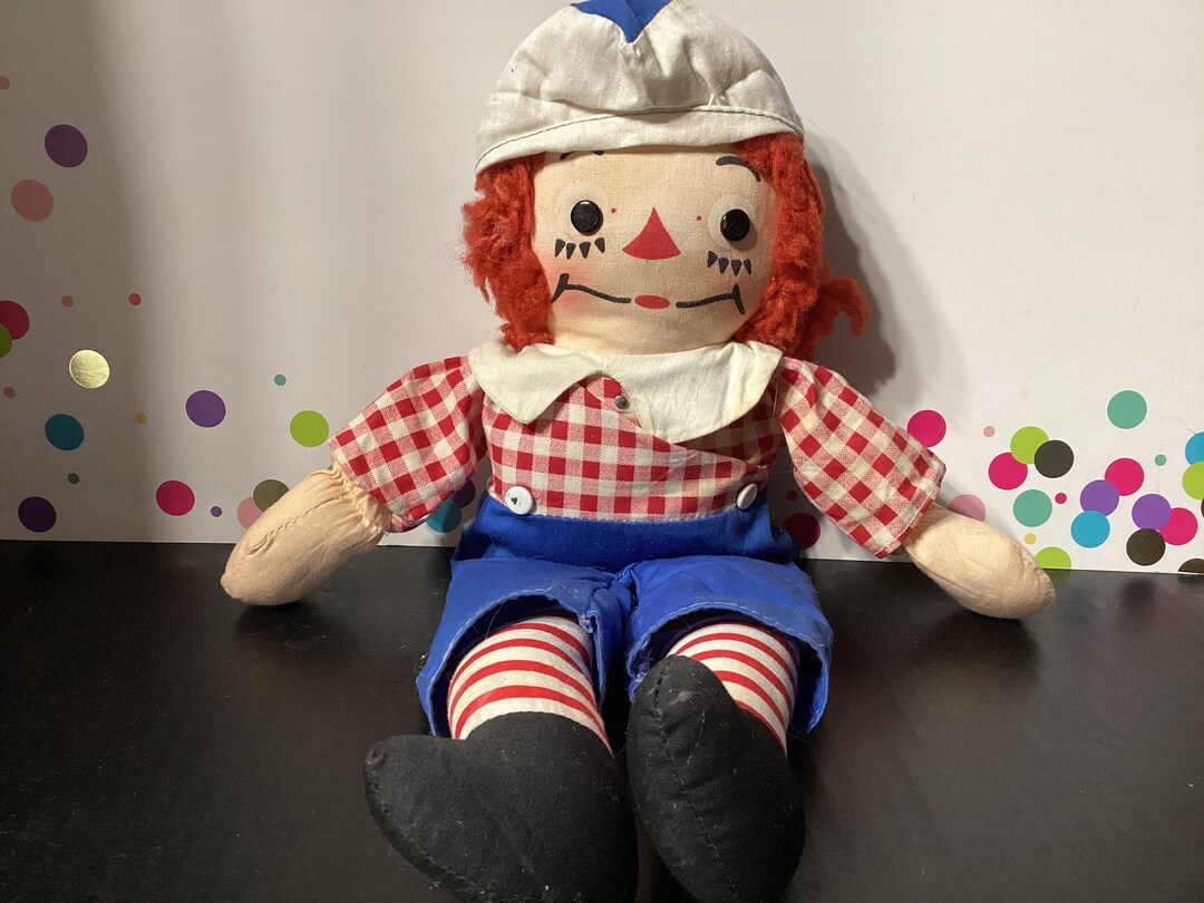 Vintage 1940's Georgene Raggedy Andy - 15 Inch - Etsy