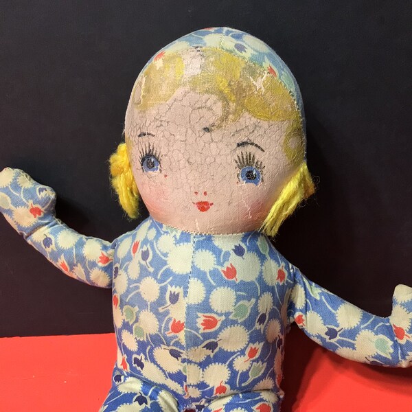 Vintage Rag Doll - Etsy