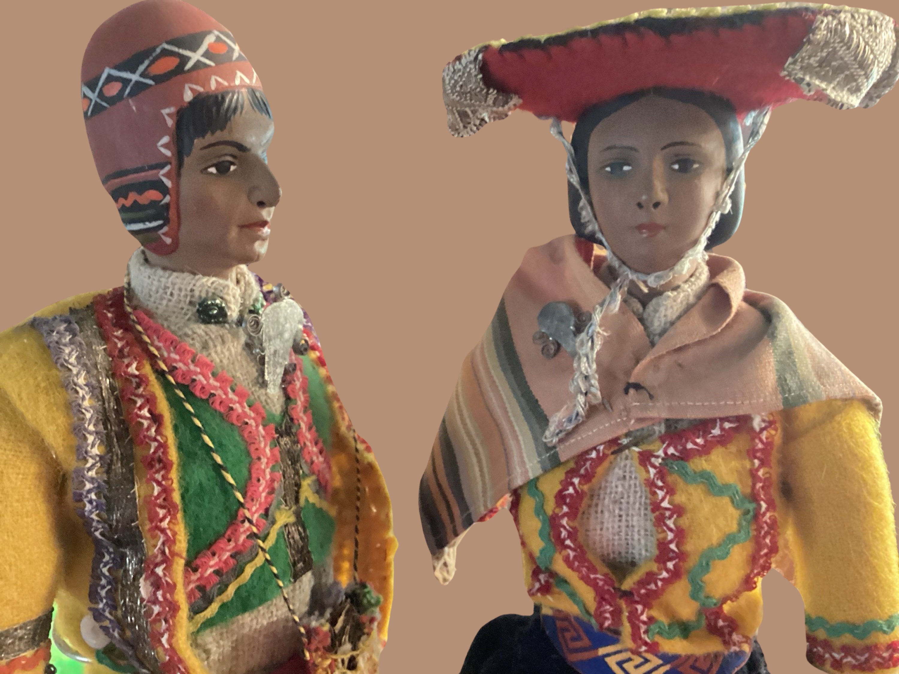 Set of Peruvian Dolls Circa 1940 - Etsy