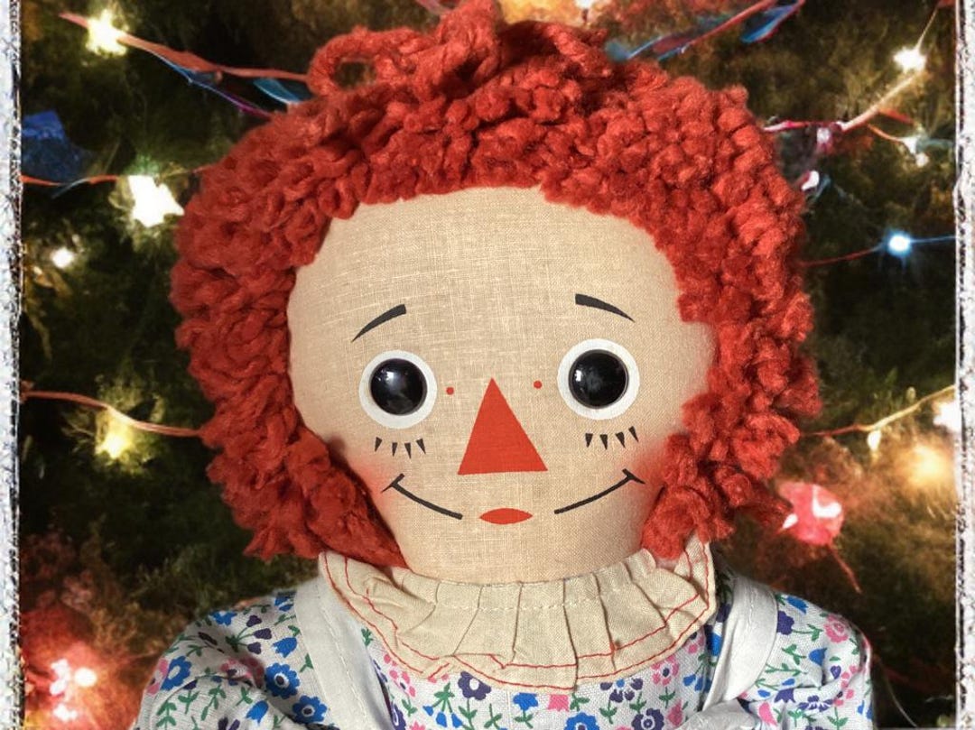 Vintage 15 Inch Knickerbocker Raggedy Ann Doll | Classic Cloth Raggedy ...