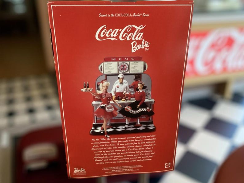 Vintage 1999 Coca Cola Barbie Doll - Mattel Collectible - NIB - Etsy