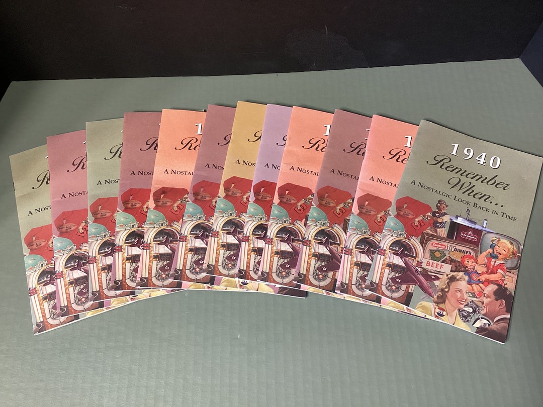 Remember When Books - Etsy