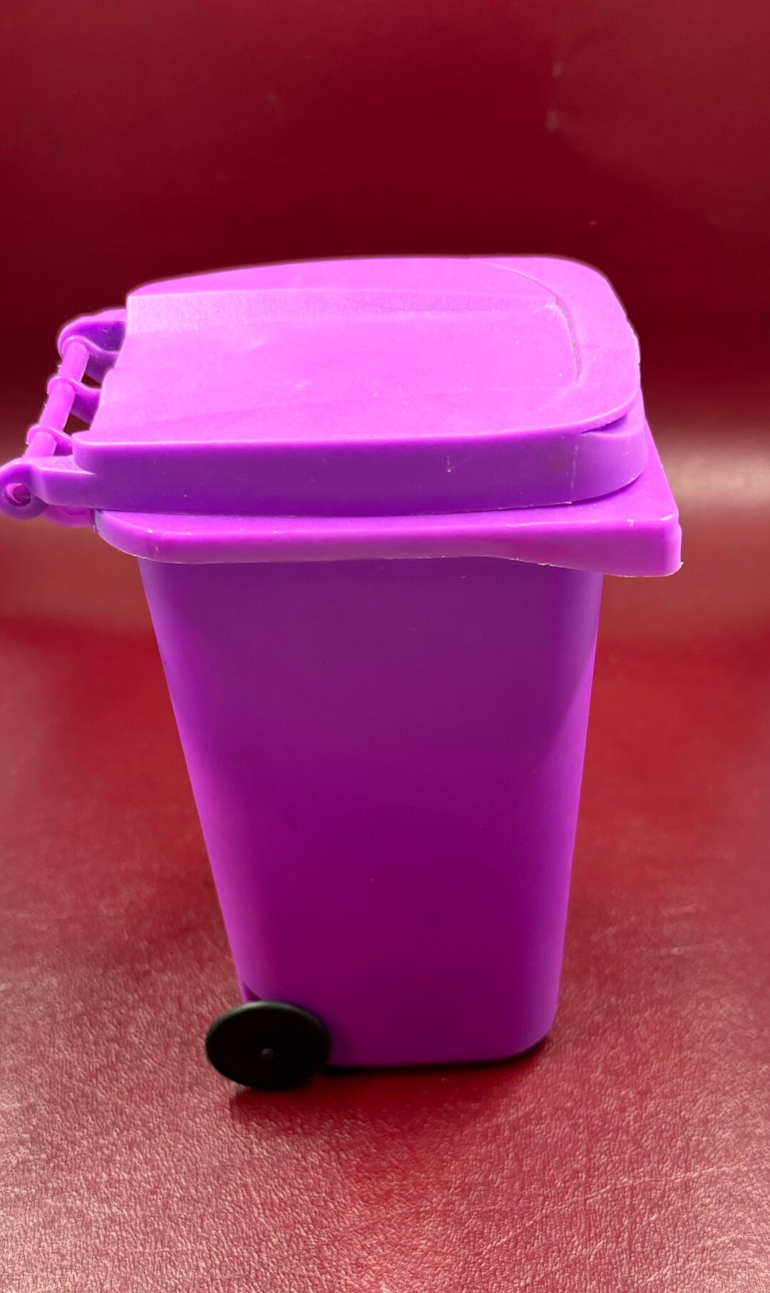 Purple Miniature Garbage Can - Etsy