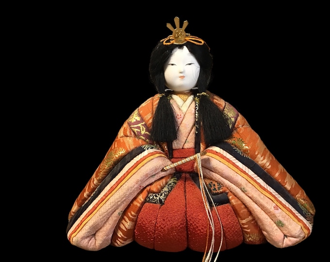 Traditional Japanese Hina Dolls Three Court Ladies Set - Luxurious ...