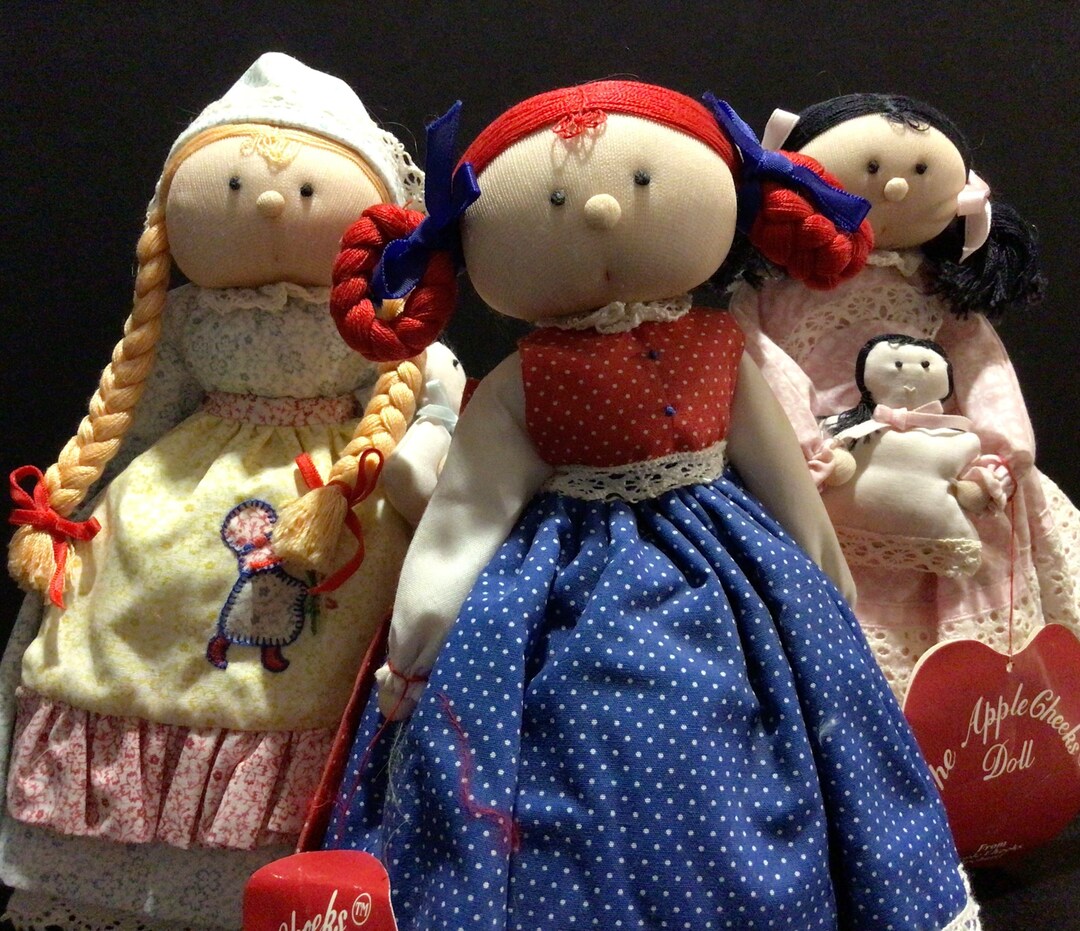 Vintage Apple Cheek Dolls From the Apple Cheek Orchard - Etsy