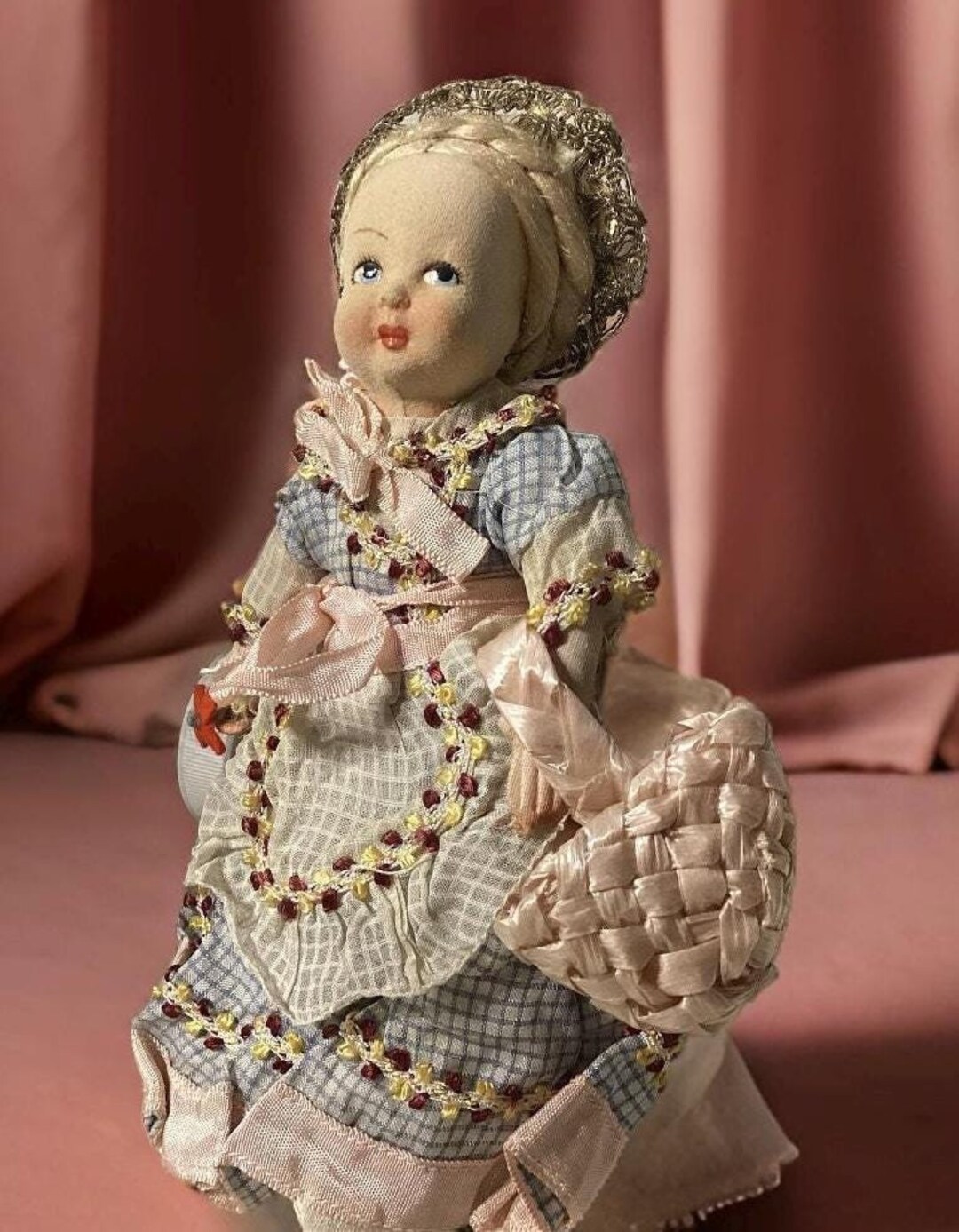 Lenci Type Felt Doll Italy 1970s - Etsy