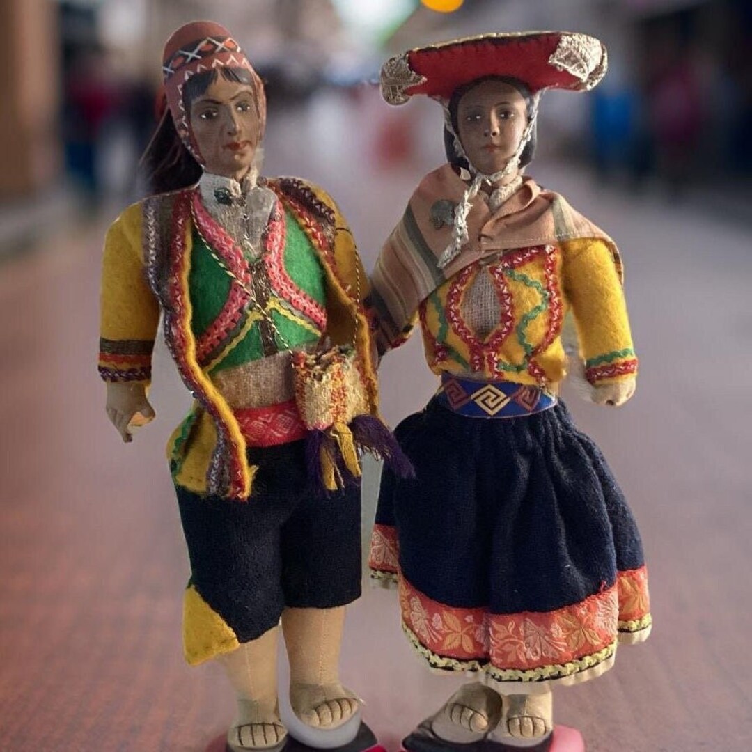 Set of Peruvian Dolls Circa 1940 - Etsy