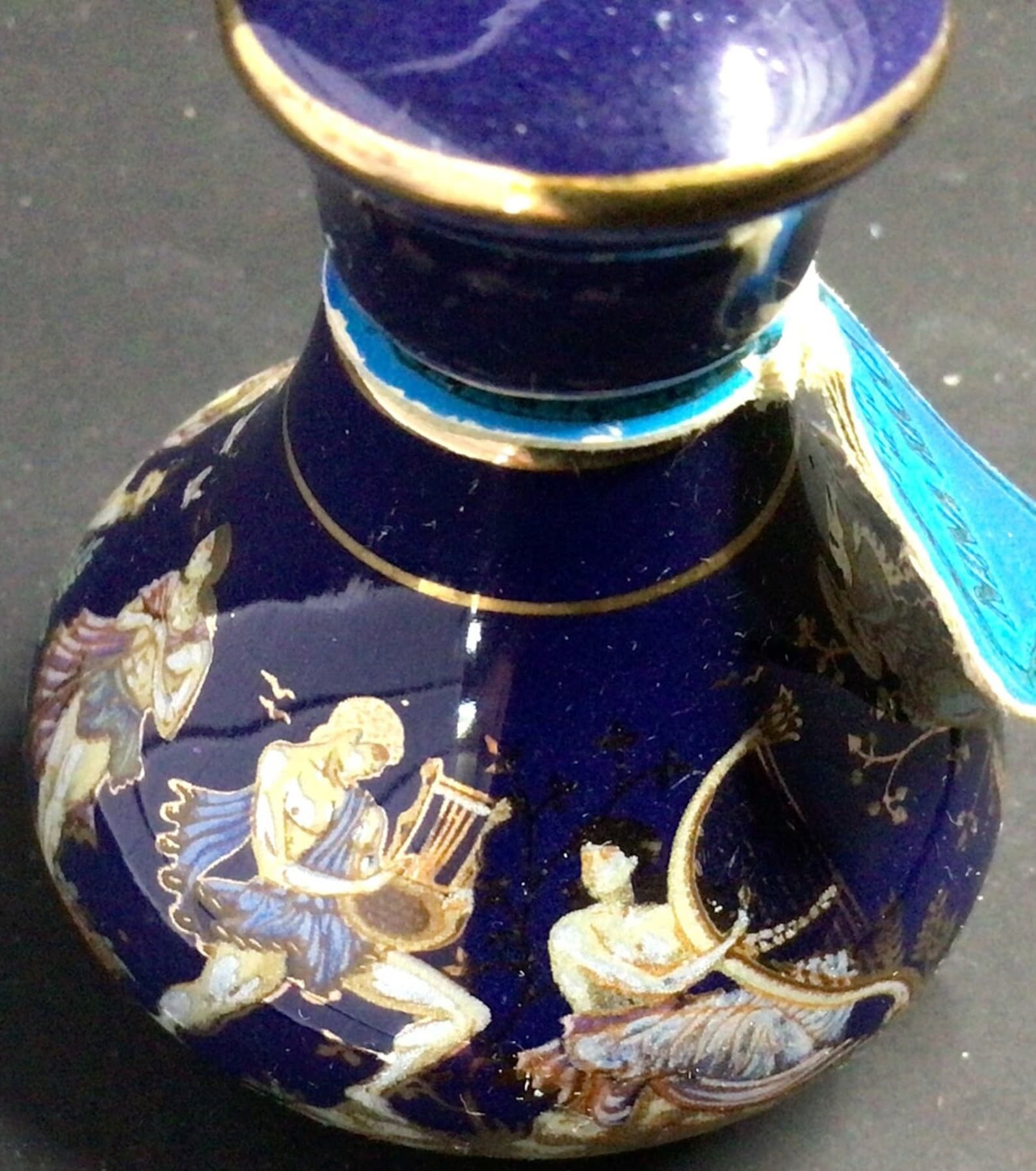 Miniature Enamel French Perfume Bottle - Etsy