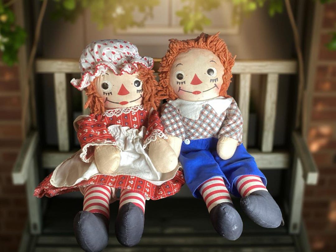 Vintage 1940's Georgene Raggedy Andy - 15 Inch - Etsy