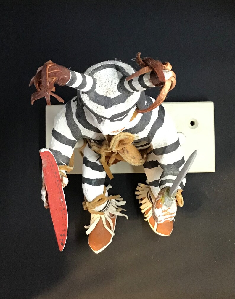 Hopi Kachina Doll - Koshare Clown Figurine - Etsy
