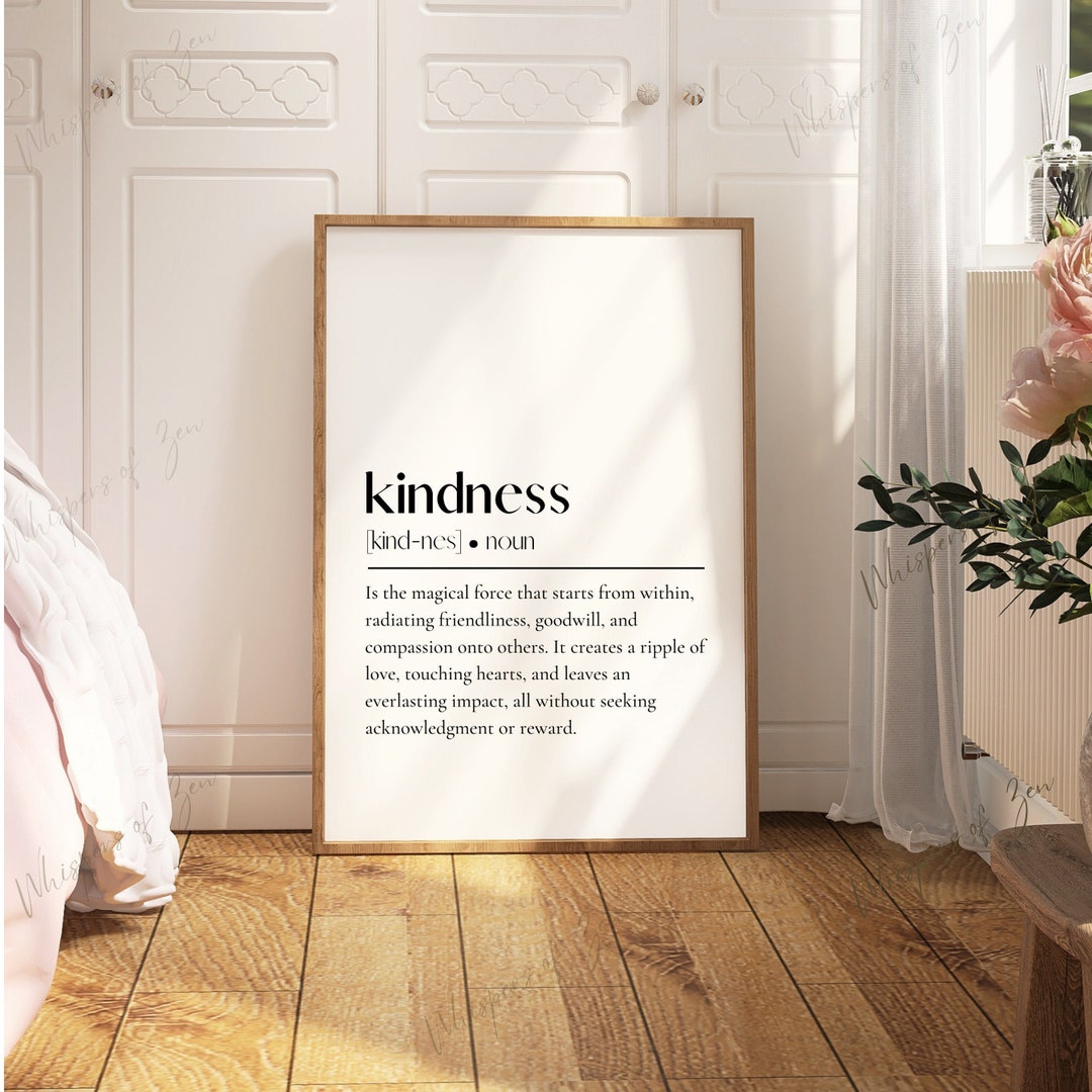 Kindness Printable Digital Wall Art Poster Inspirational Wall Art ...