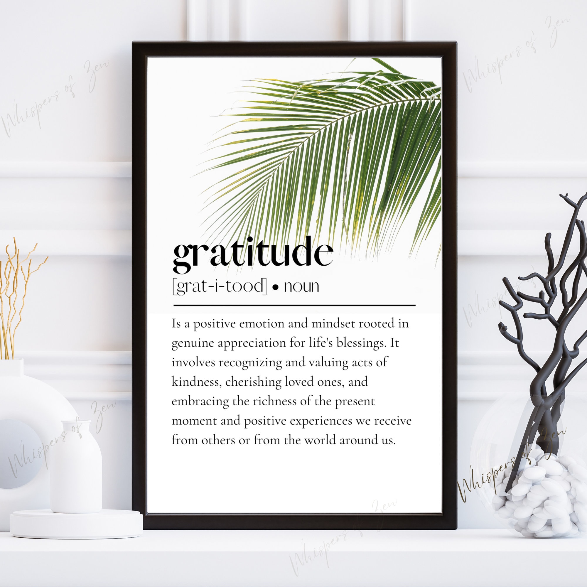 Gratitude Printable Digital Wall Art Poster Inspirational Wall Art ...