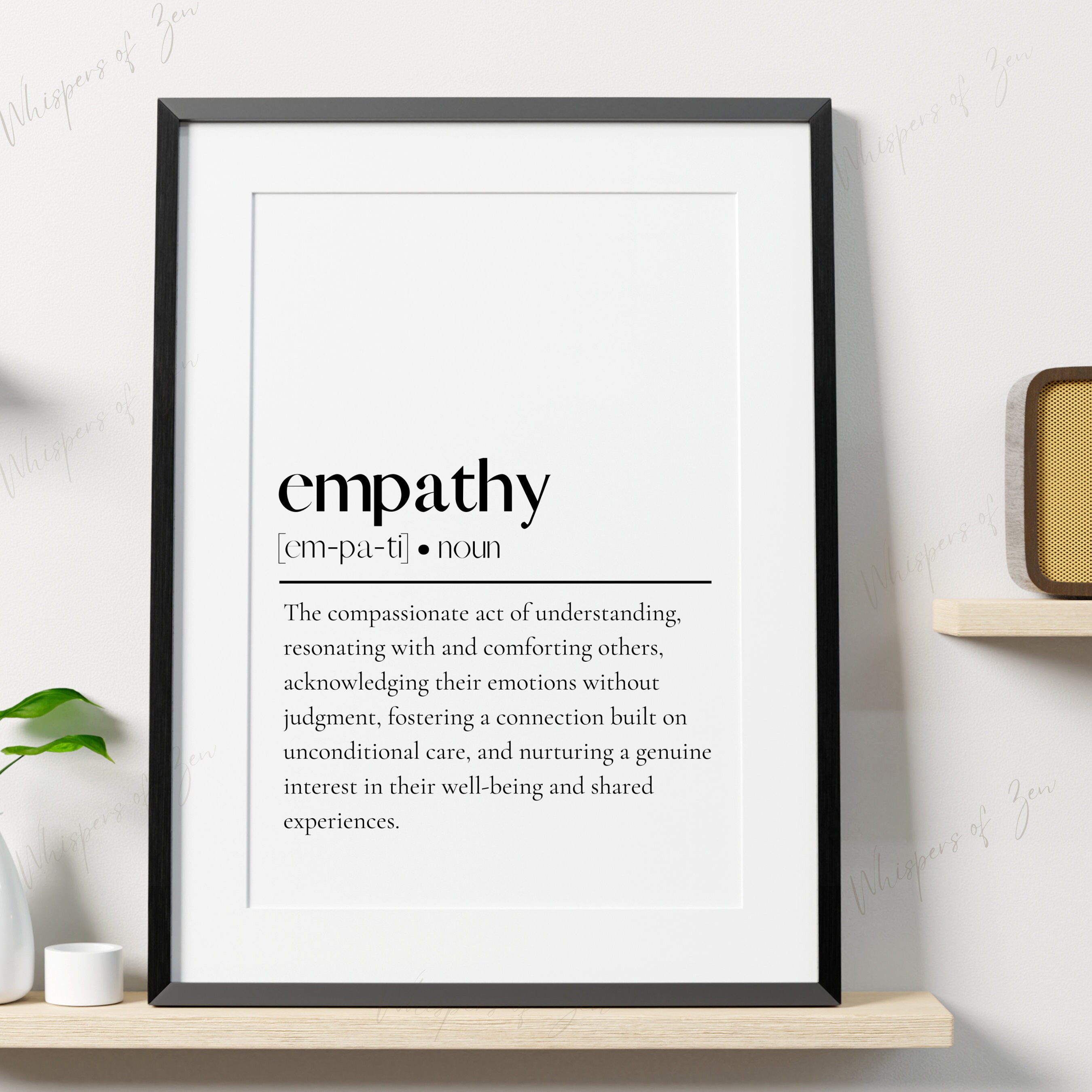 Empathy Printable Digital Wall Art Poster Inspirational Wall Art Quotes ...