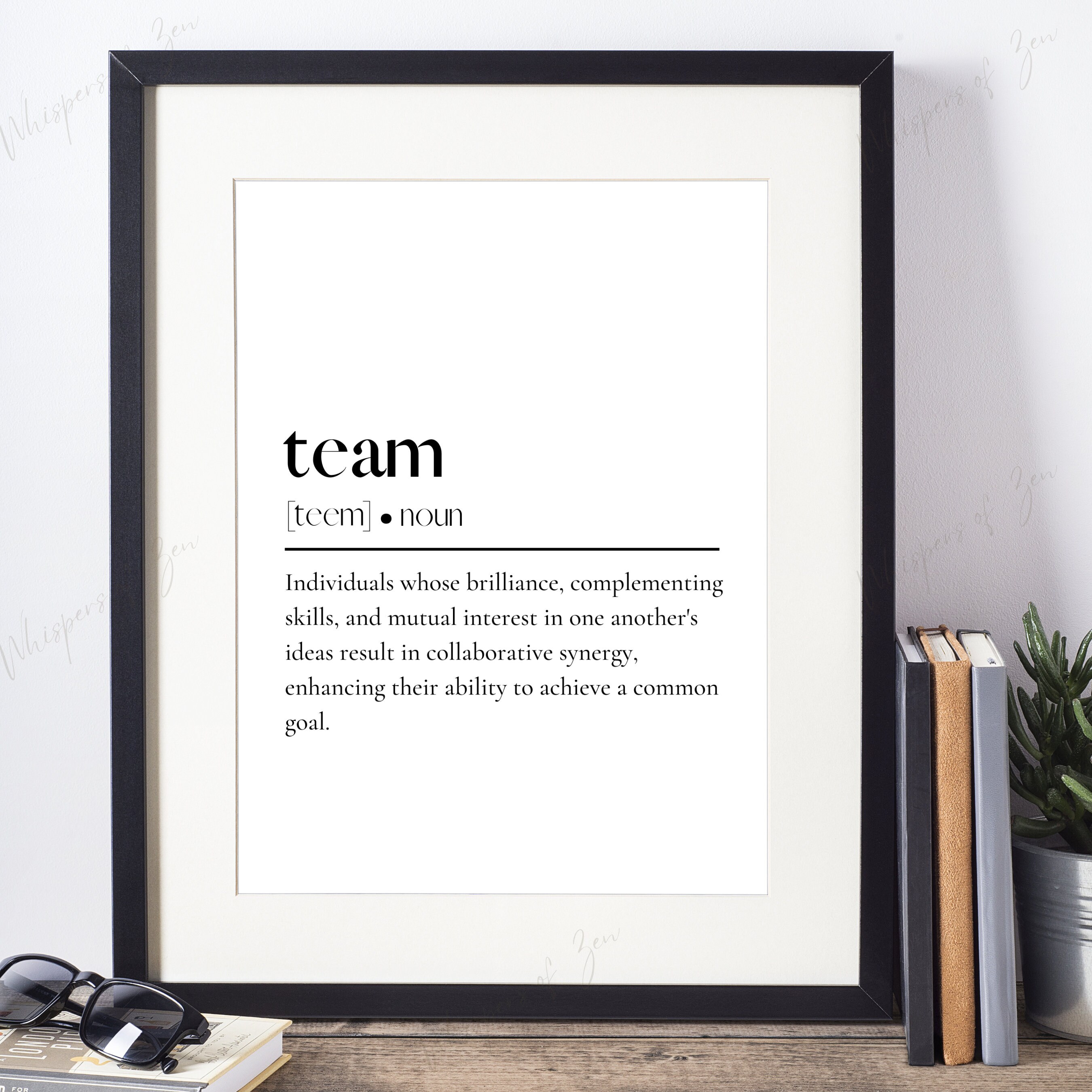Team Definition Printable Digital Wall Art Poster Printable Art Digital ...