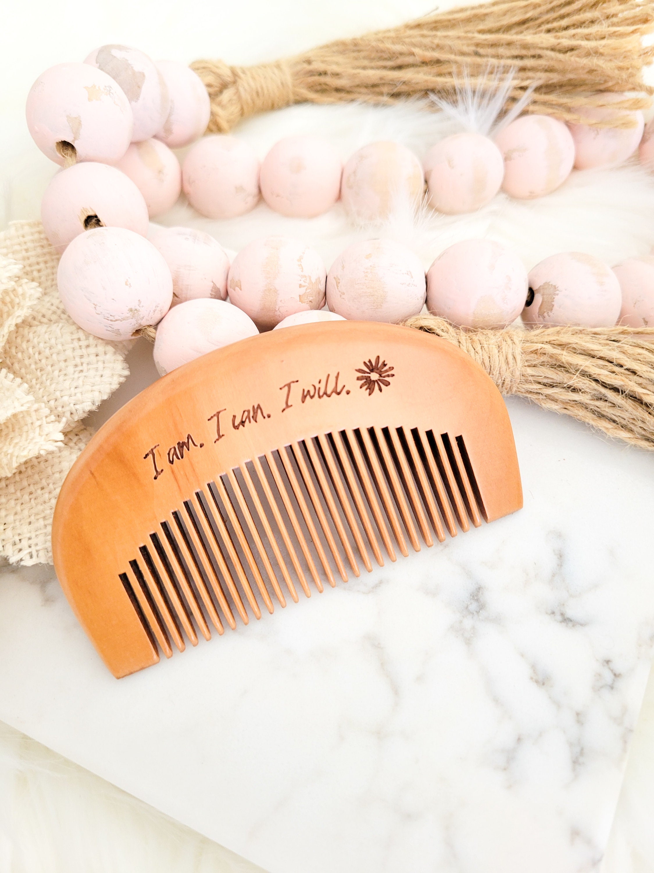 Birthing Comb. Engraved Labor Comb. Natural Labor & Delivery Tool. Gift ...