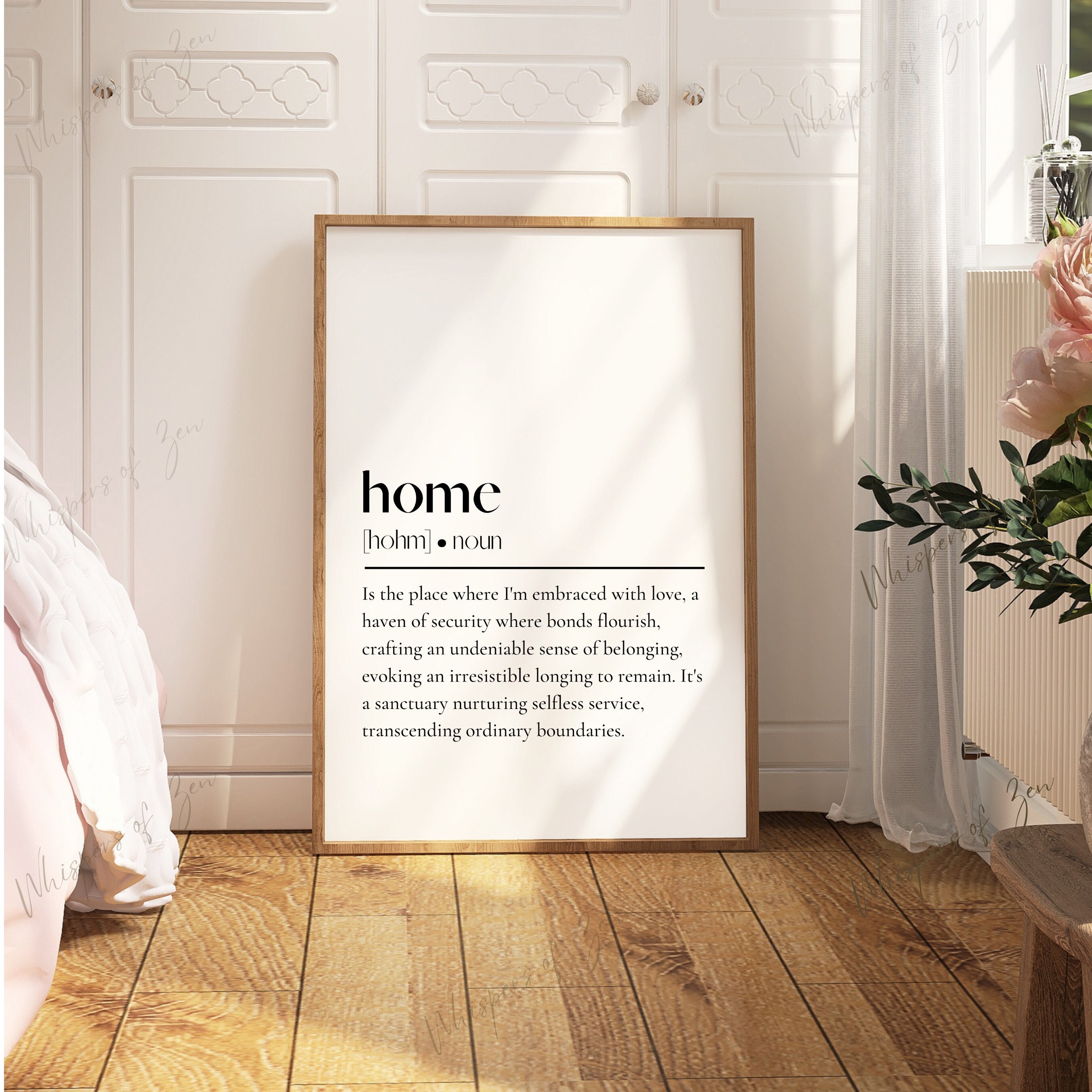 Home Definition Printable Digital Wall Art Poster Printable Art Digital ...