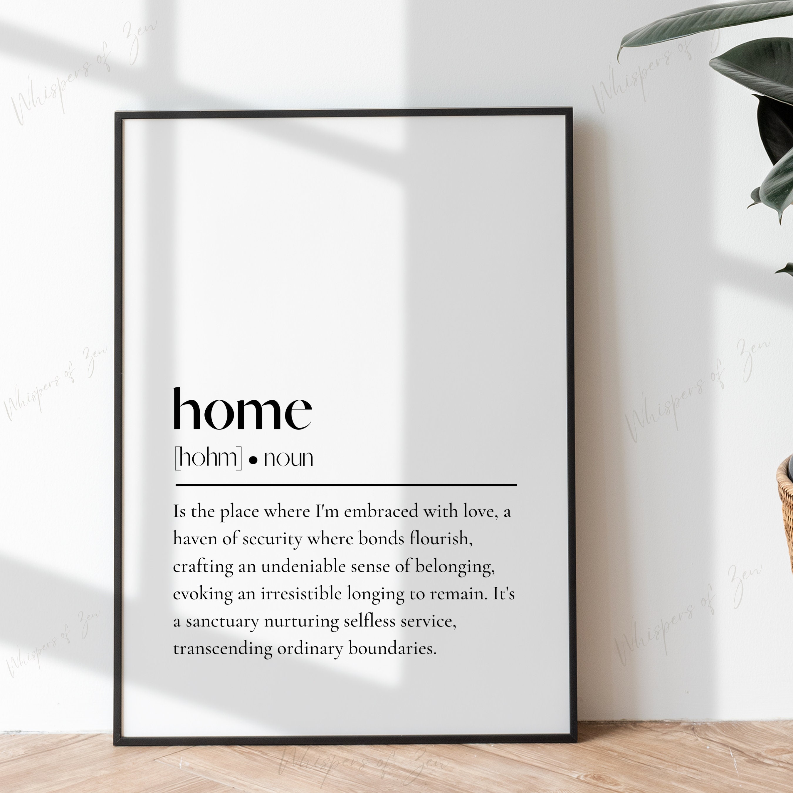 Home Definition Printable Digital Wall Art Poster Printable Art Digital ...