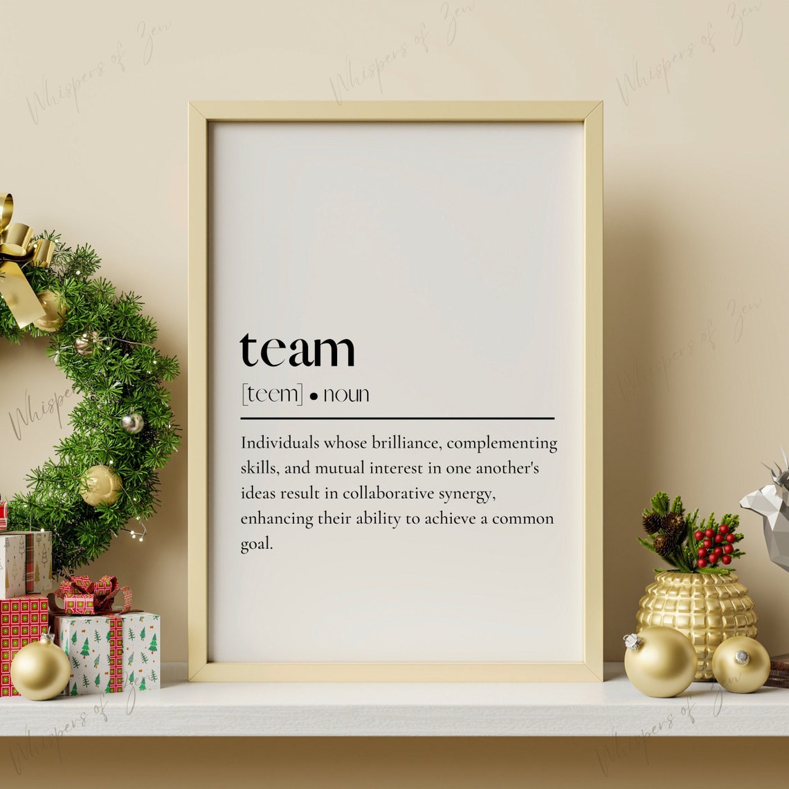 Team Definition Printable Digital Wall Art Poster Printable Art Digital ...