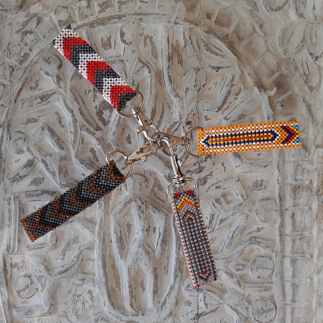Keychain With Masai Carabiner, Unisex, Original Kenya, Handmade in ...