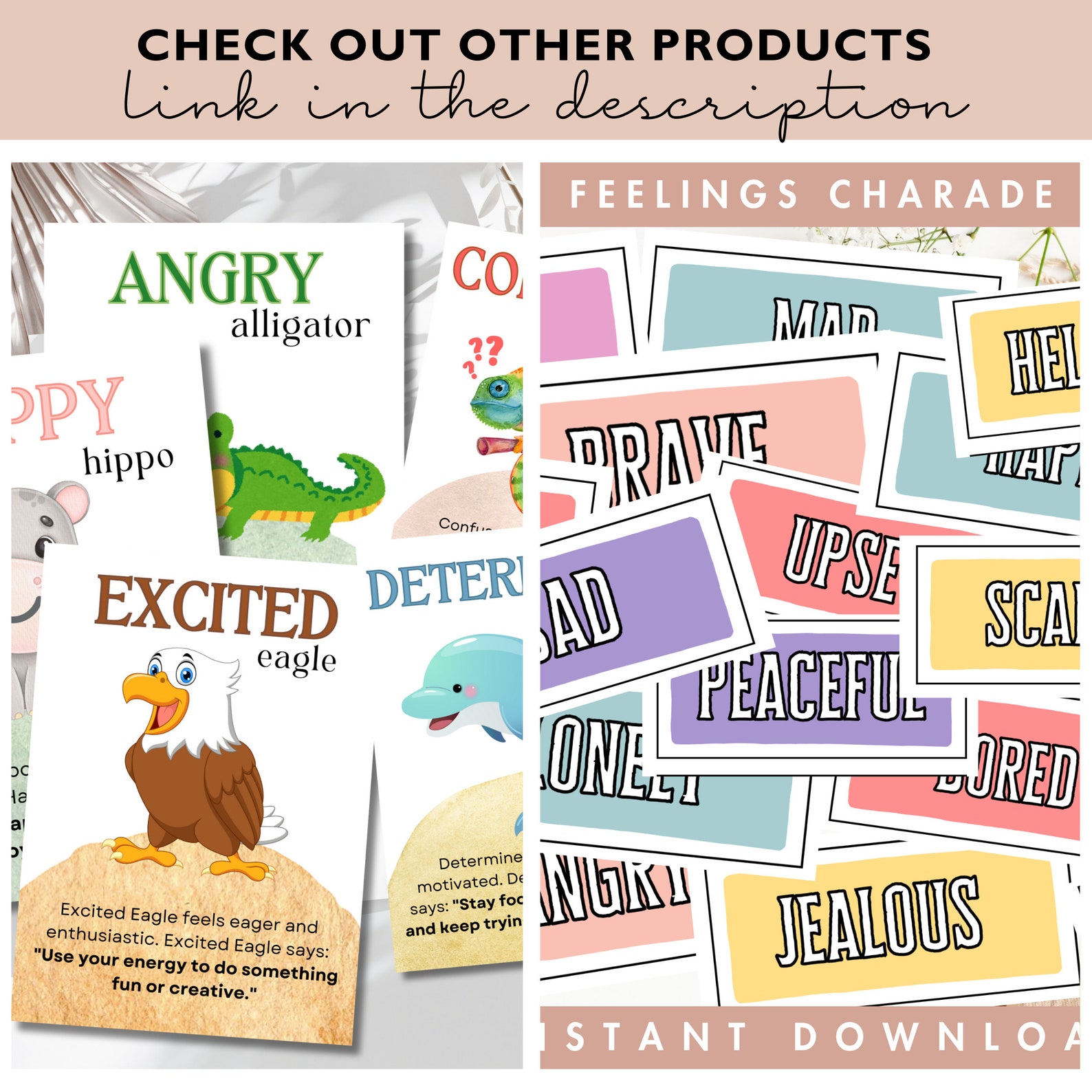 Kid Emotion Card Emotional Regulation Social Psychology Feeling Card ...