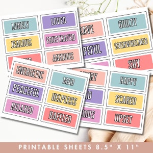 Family Game Kid Charades Printable Game for Kids Emotions Games Social ...