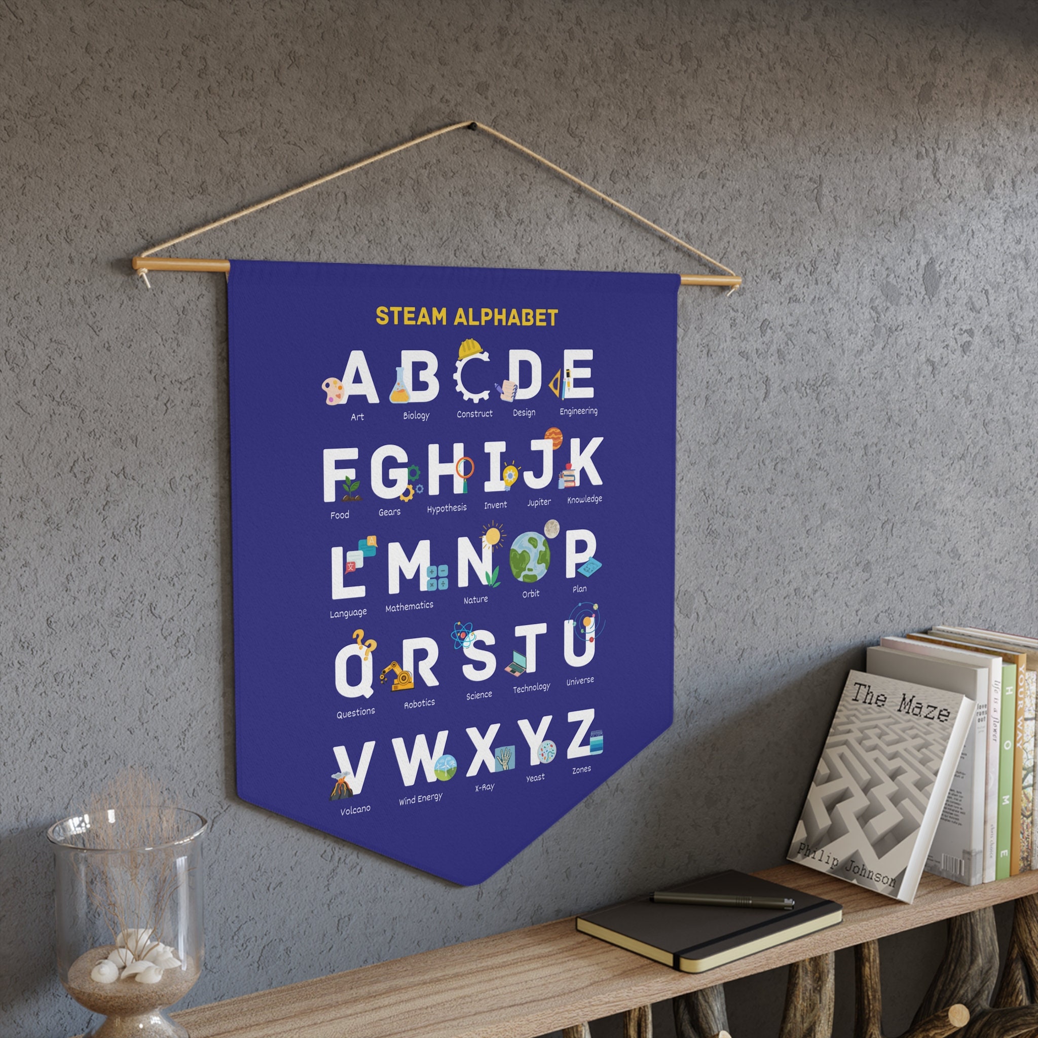 Steam Classroom Decor STEAM Poster Alphabet Science Teacher Gift ...