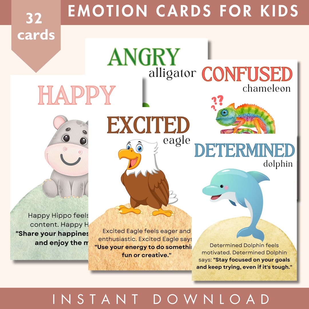 Feelings Cards Zones of Regulation Calming Corner Classroom Feelings ...