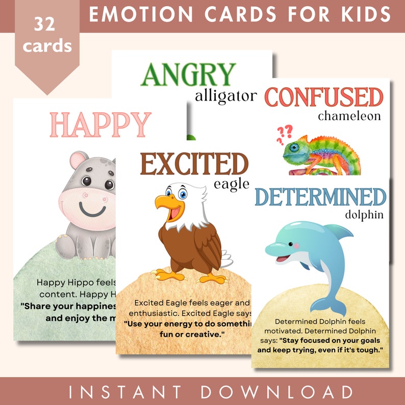 Feelings Cards Zones of Regulation Calming Corner Classroom Feelings ...
