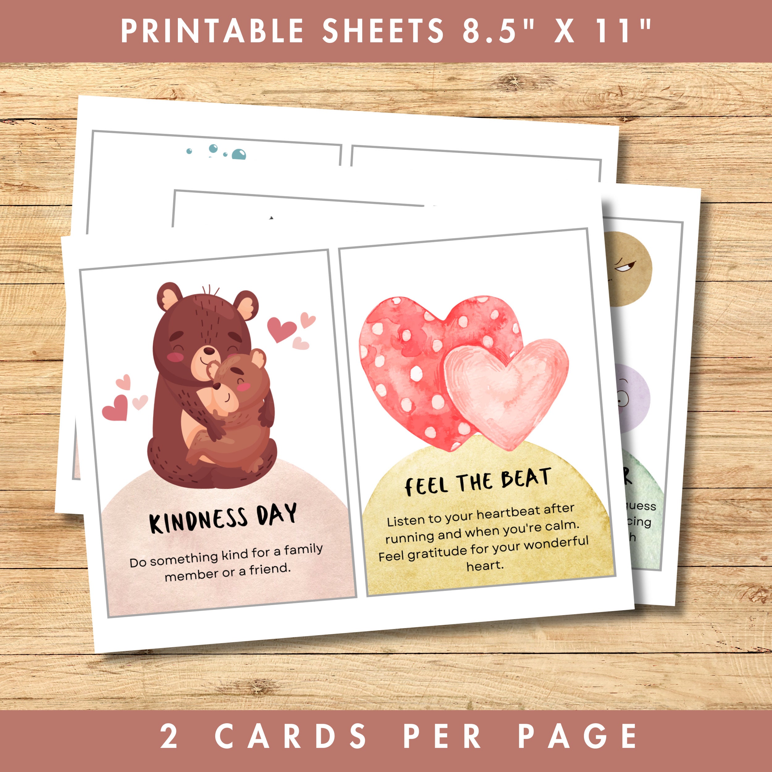 Mindful Cards Kids Mindfulness Printable Mindfulness Digital Print for ...