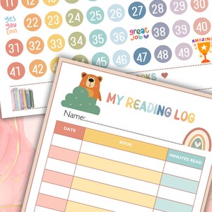 Kid Reading Tracker Printable Reading Challenge Reading Chart Printable ...