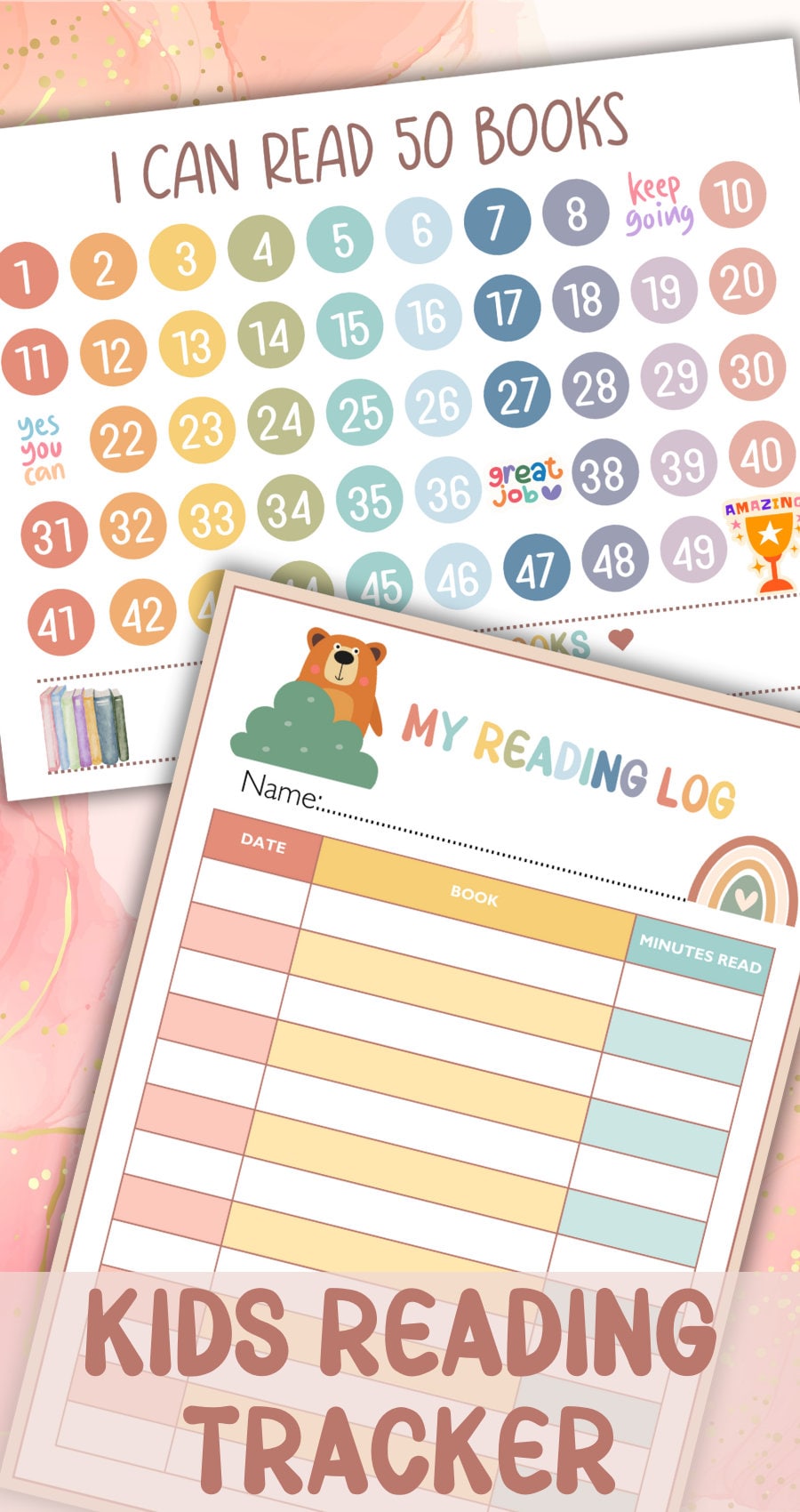 Kid Reading Tracker Printable Reading Challenge Reading Chart Printable ...