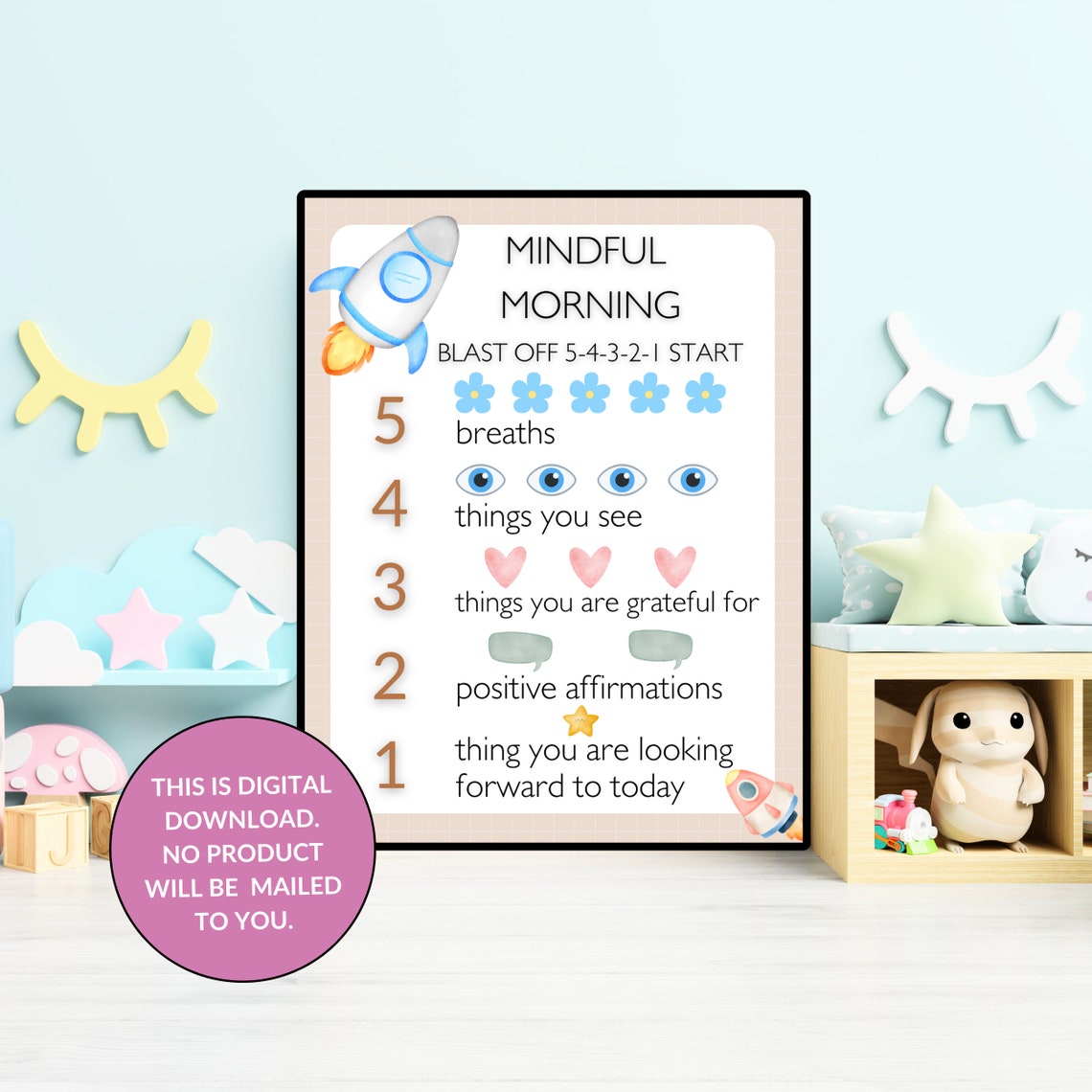 Mindful Morning Poster Mindful Moments Kids Mindful Poster Kids ...