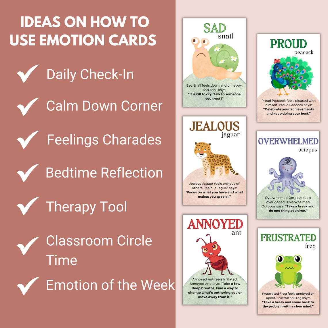 Feelings Cards Zones of Regulation Calming Corner Classroom Feelings ...