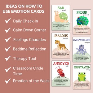 Feelings Cards Zones of Regulation Calming Corner Classroom Feelings ...