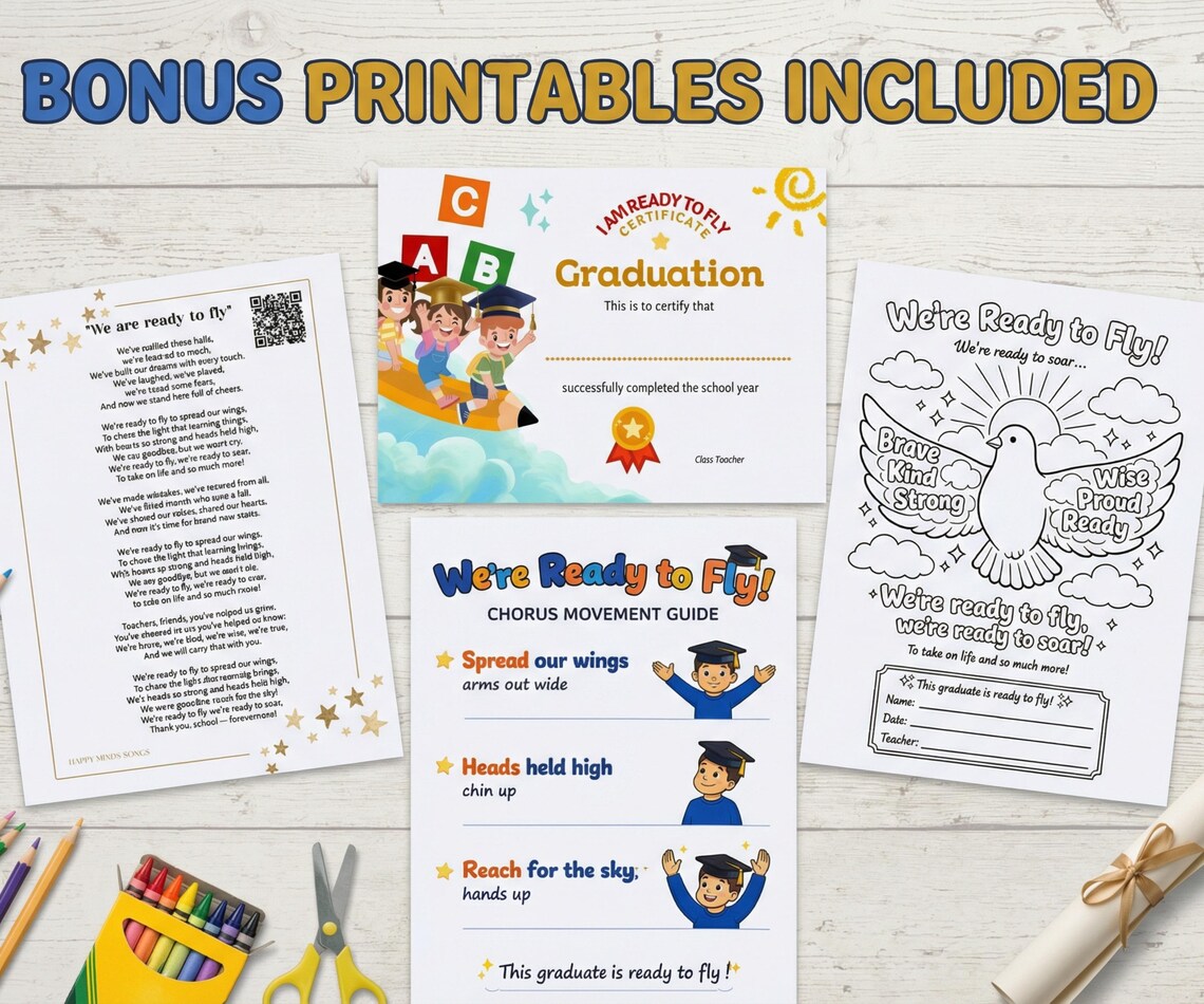 Kindergarten Graduation Song, Preschool Graduation Music, End of Year ...