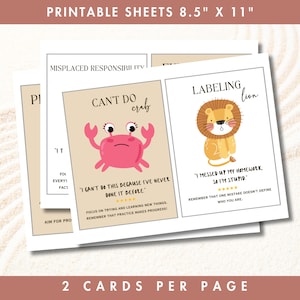 Therapy Card Cognitive Distortion School Counselor Printable Card ...