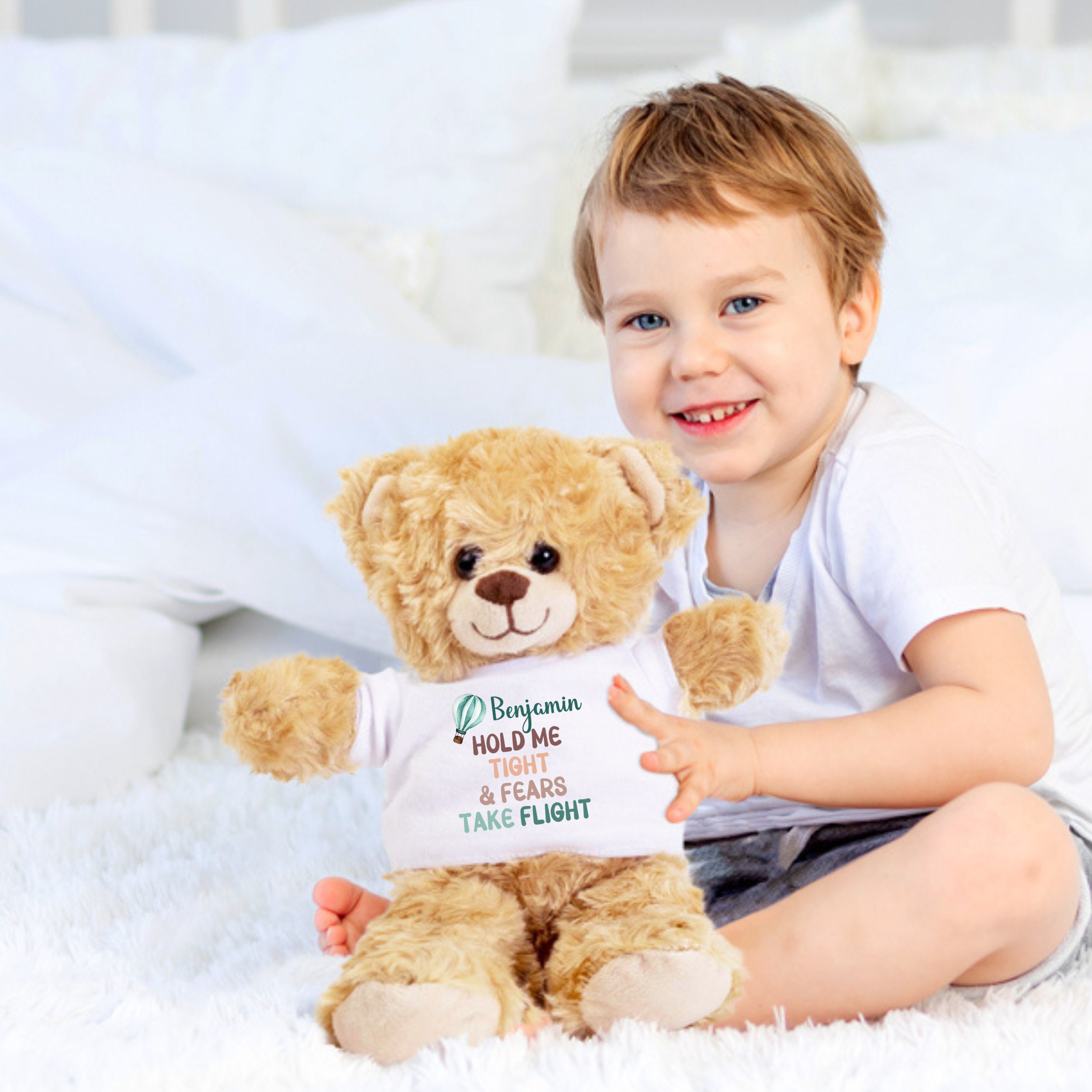 Anxiety Teddy Bear Emotional Support Gift Worry Bear Gift Kid Plush Toy ...