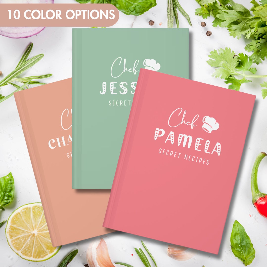 Custom Cookbook Personalized Recipe Book Gift Cook Book Recipe Journal ...