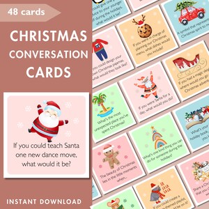 Christmas Conversation Card Holiday Conversation Starter Family ...
