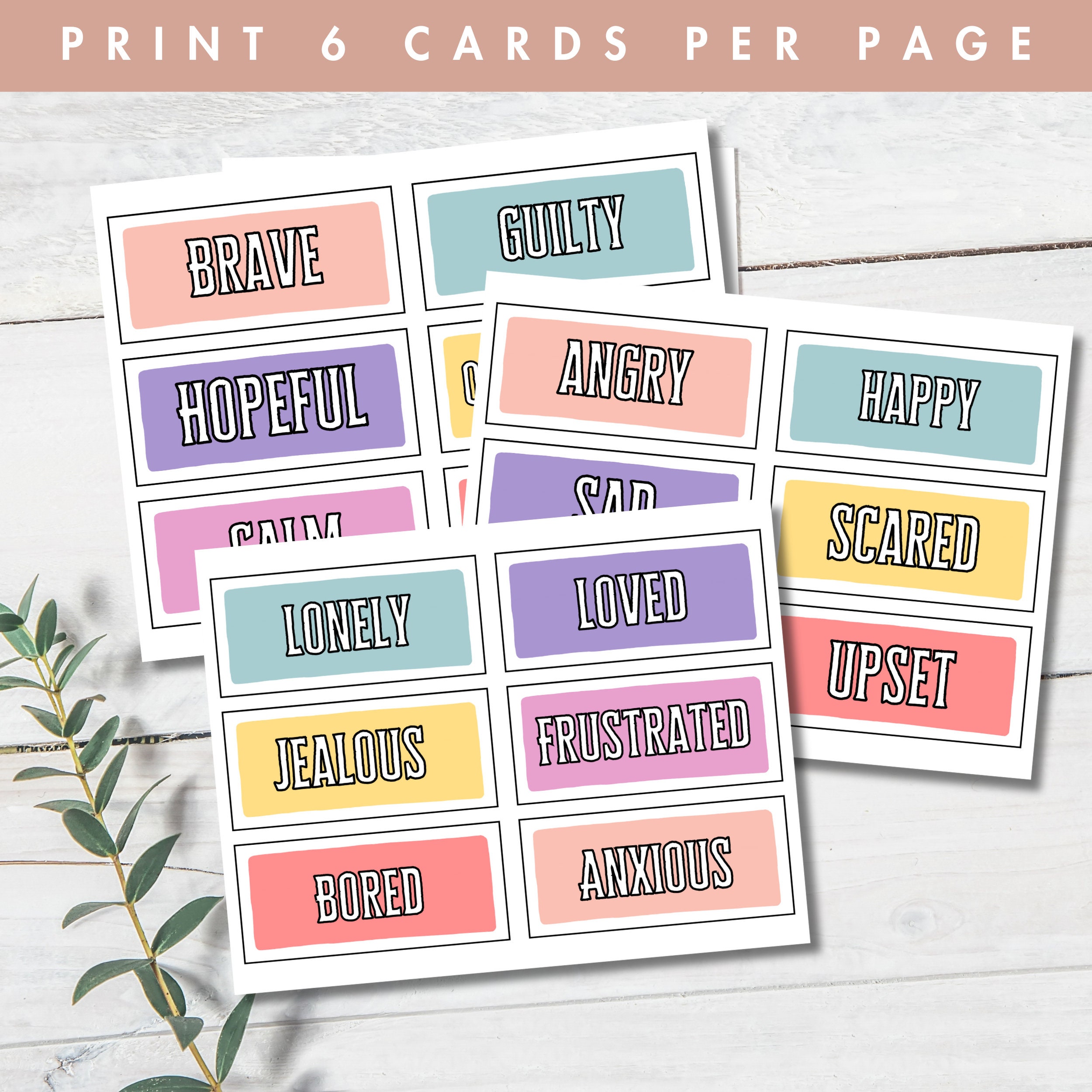 Family Game Kid Charades Printable Game for Kids Emotions Games Social ...