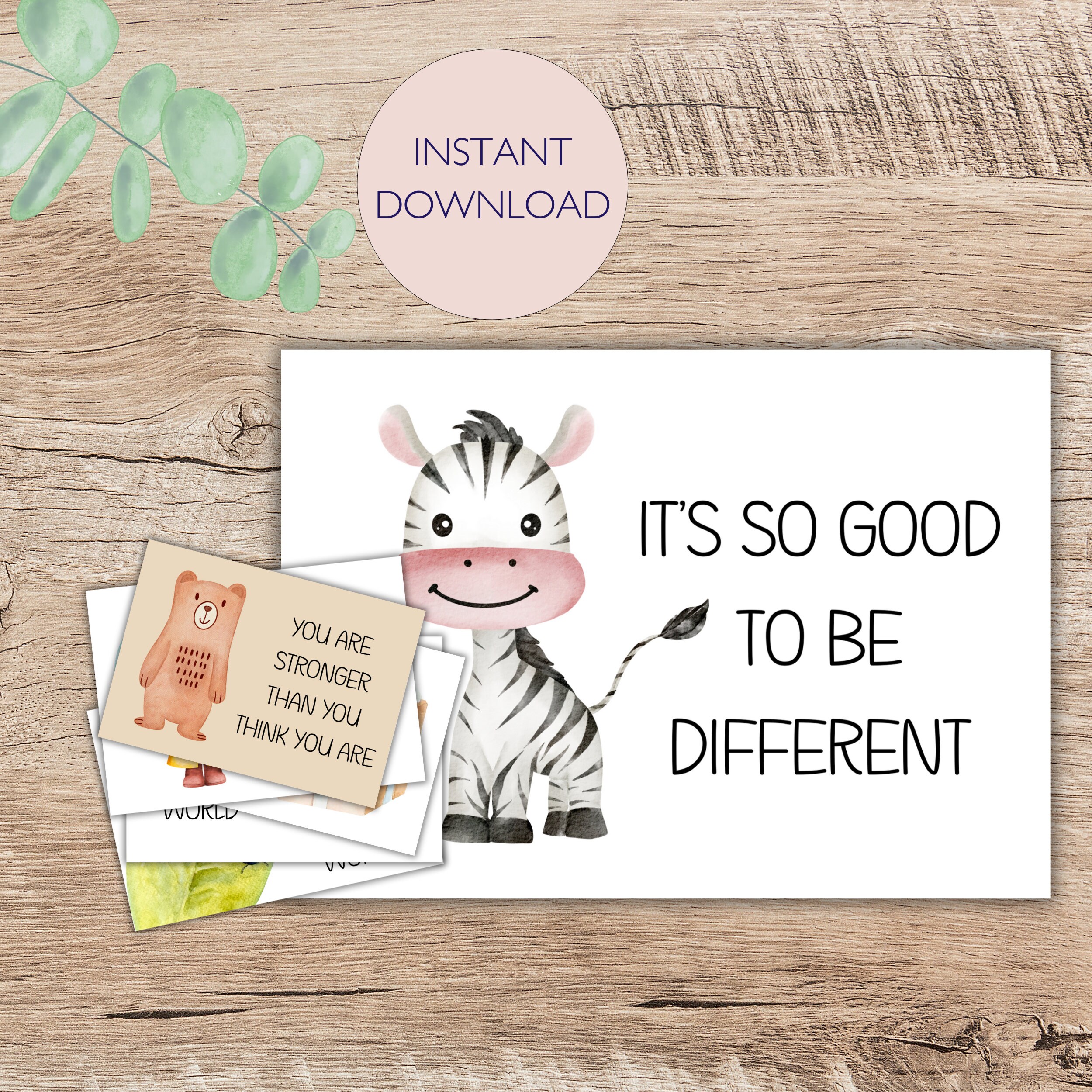 Encouragement Card Inspirational Card for Kid Positivity Card ...