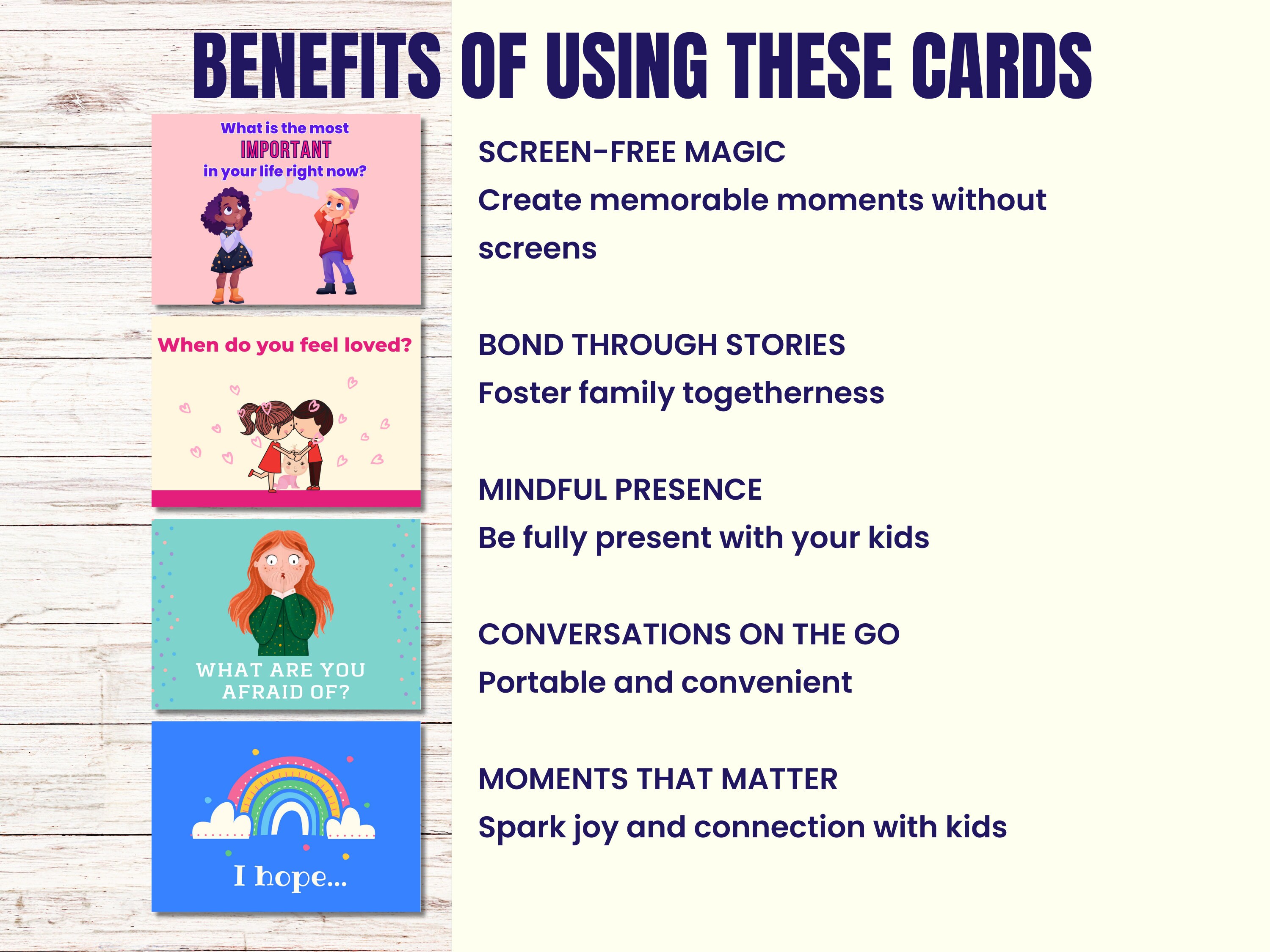 Family Conversation Cards Table Talk Conversation Cards - Etsy