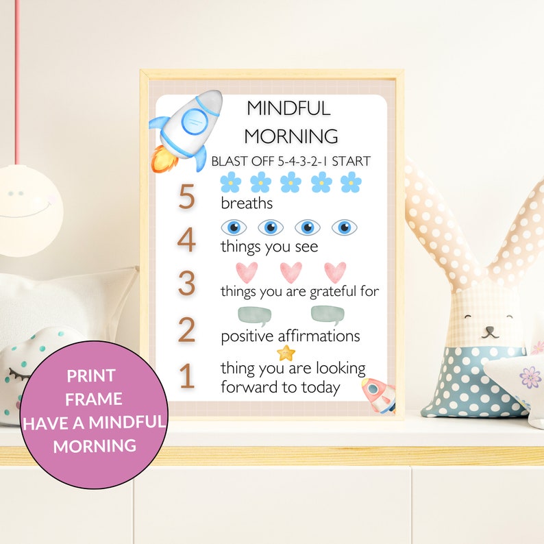 Mindful Morning Poster Mindful Moments Kids Mindful Poster Kids ...